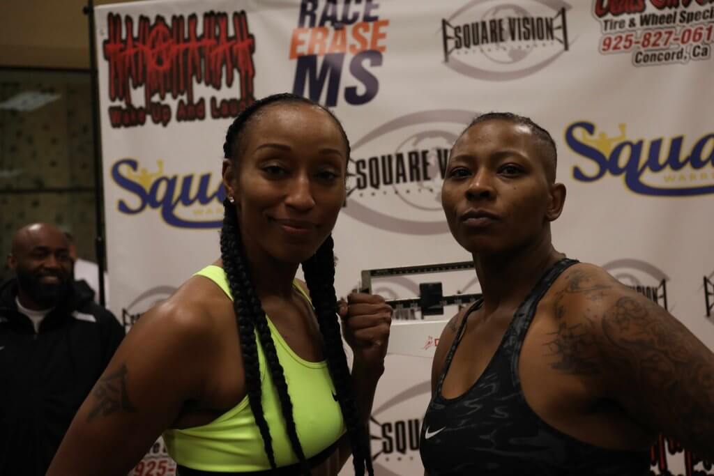 Raquel Miller (left), Latashia Burton (right) - Inside the Ropes Boxing ...