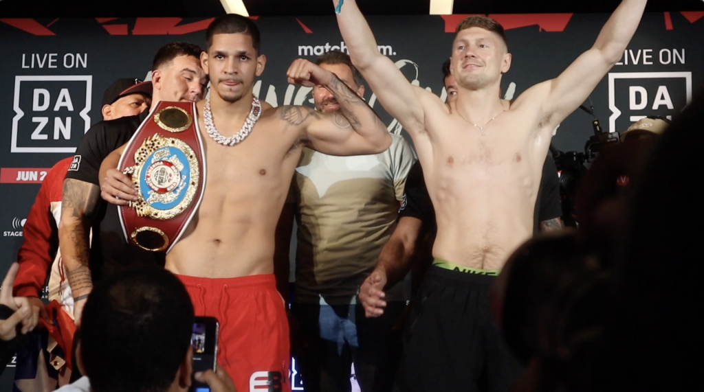 Weigh-In Results From the Hulu Theatre at Madison Square Garden ...